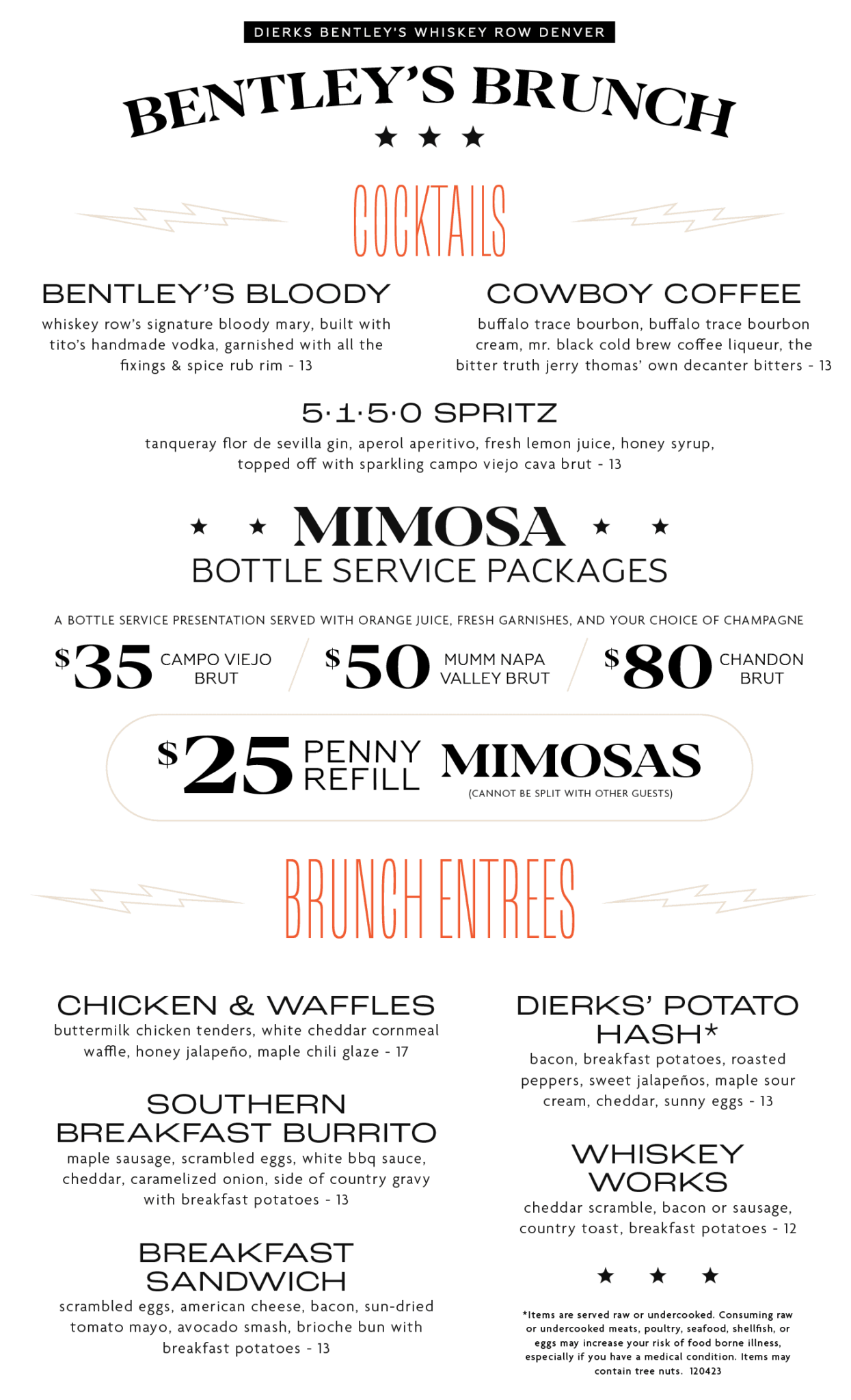 Menus | Southern-Inspired American Gastropub in Denver